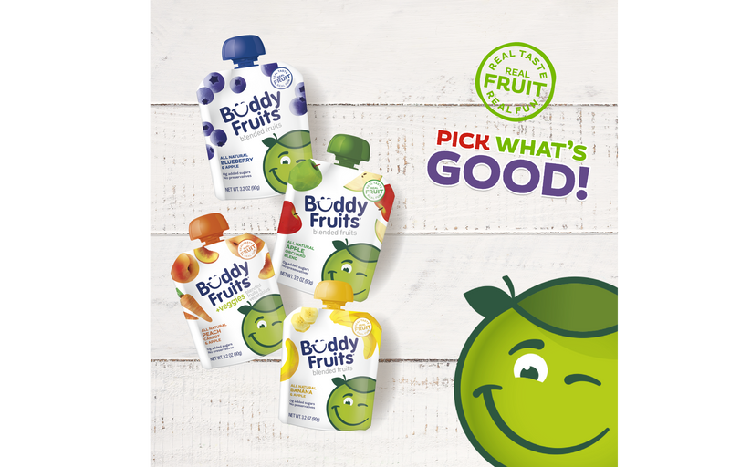 Buddy Fruits: Blueberry & Apple - 18 count fruit pouches